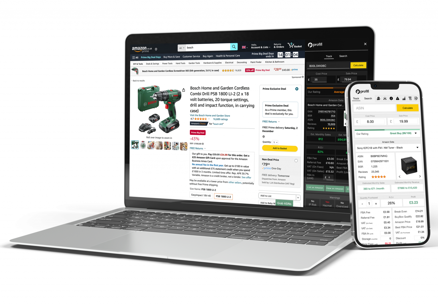 Profitl - Amazon FBA Deals Analysis and Product Finder